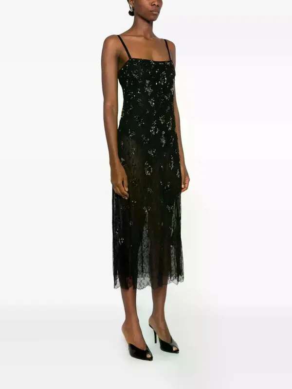 Simkhai Carmela Sequin Embellished Midi Dress