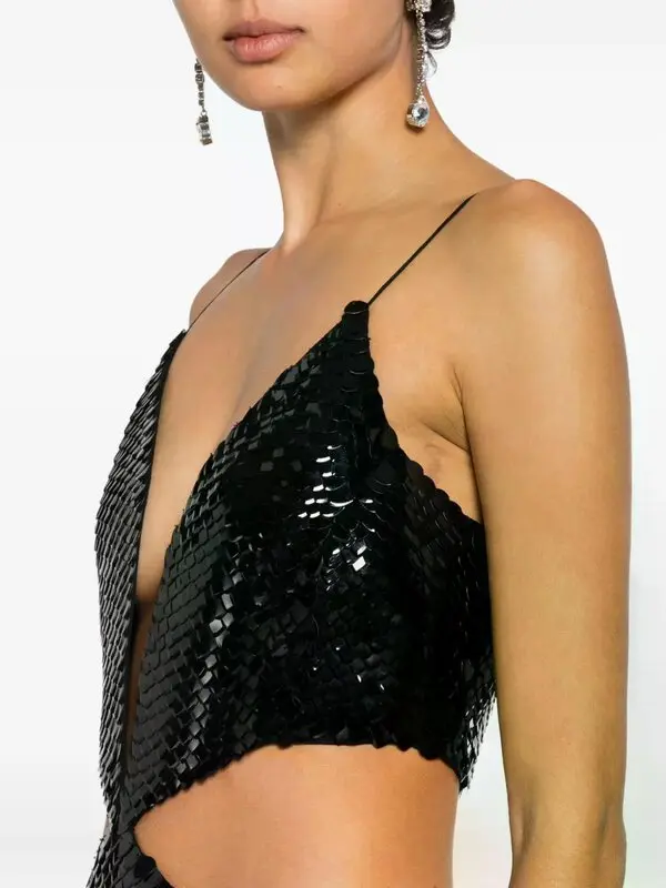 MONOT Sequin Cutout Maxi Dress
