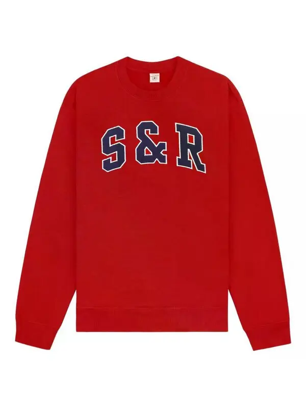SPORTY & RICH Appliqué Sweatshirt - Red