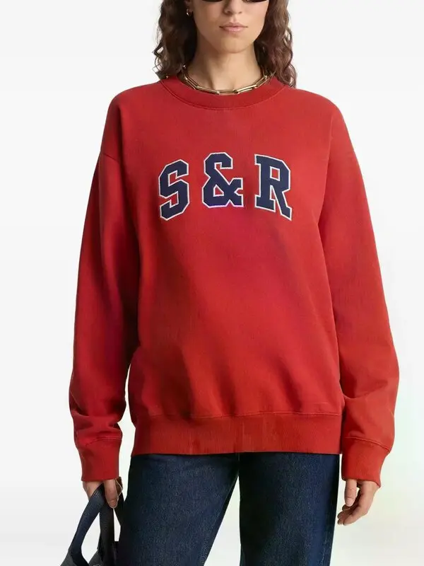 SPORTY & RICH Appliqué Sweatshirt - Red
