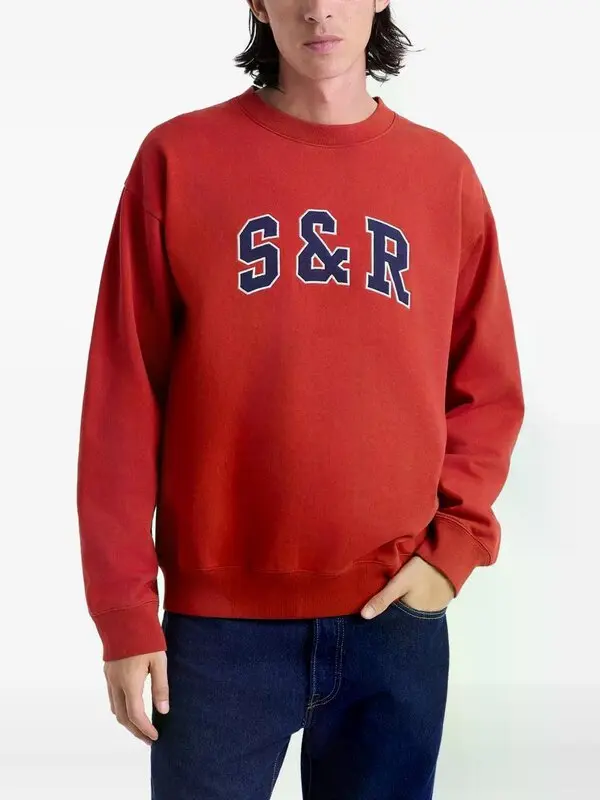 SPORTY & RICH Appliqué Sweatshirt - Red
