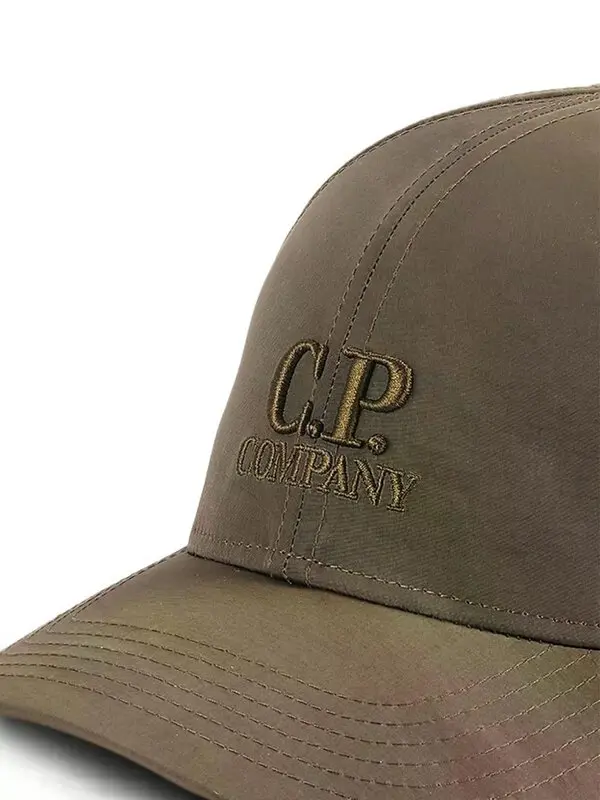 C.P. COMPANY Logo-embroidered Baseball Cap - Green