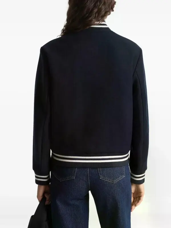 SPORTY & RICH Striped Trim Jacket