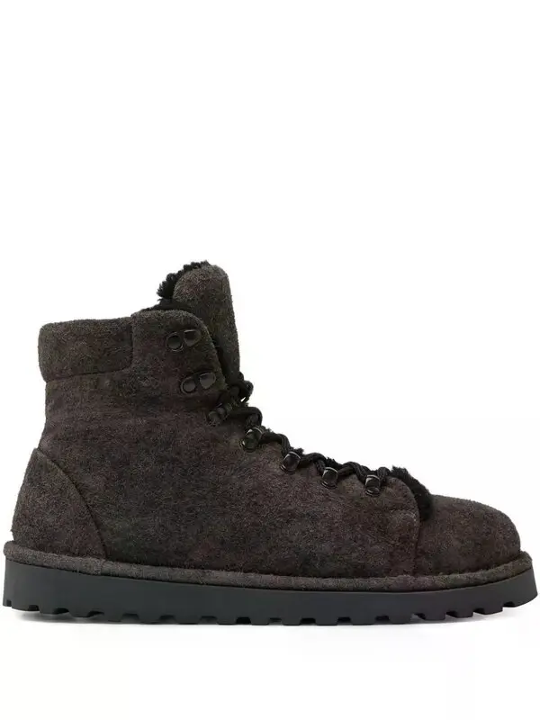 Marsèll Pallottola Lace-up Shearling Boots - Grey