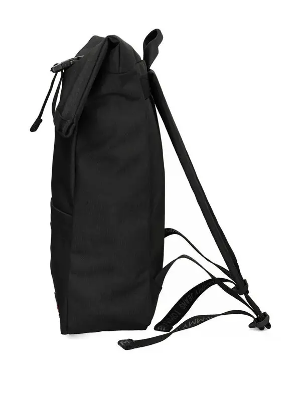 Tommy Hilfiger Buckle-fastening Roll-top Backpack - Black