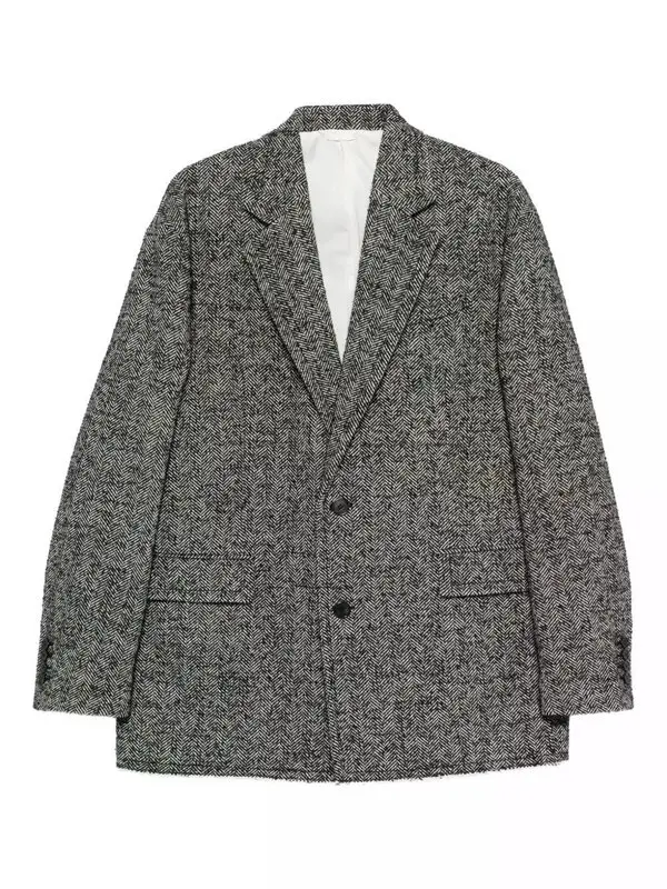 LANVIN Herringbone Two-button Blazer