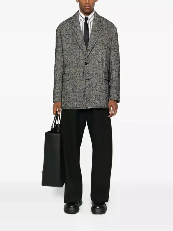 LANVIN Herringbone Two-button Blazer