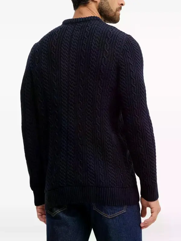 Barbour Cable-knit Crew-neck Sweater