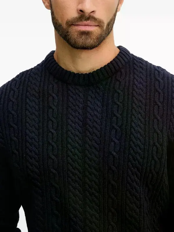 Barbour Cable-knit Crew-neck Sweater