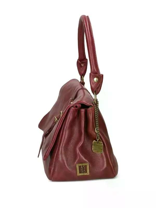 A.S.98 Buckle-strap Leather Shoulder Bag