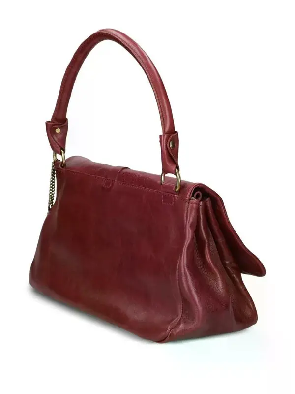 A.S.98 Buckle-strap Leather Shoulder Bag