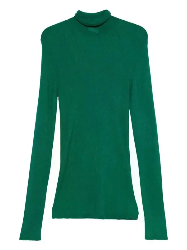LANVIN Ribbed Knit Roll-neck Sweater