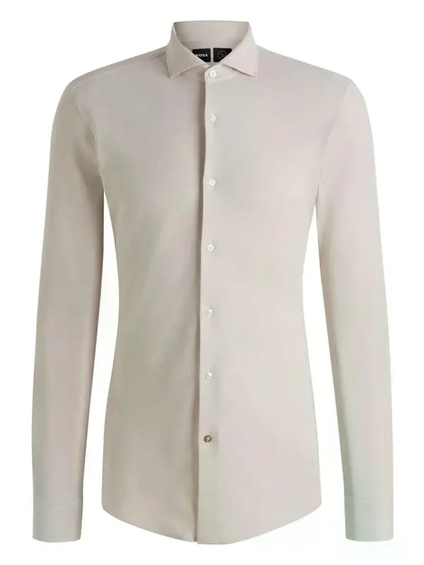 BOSS Cotton Shirt - Neutrals