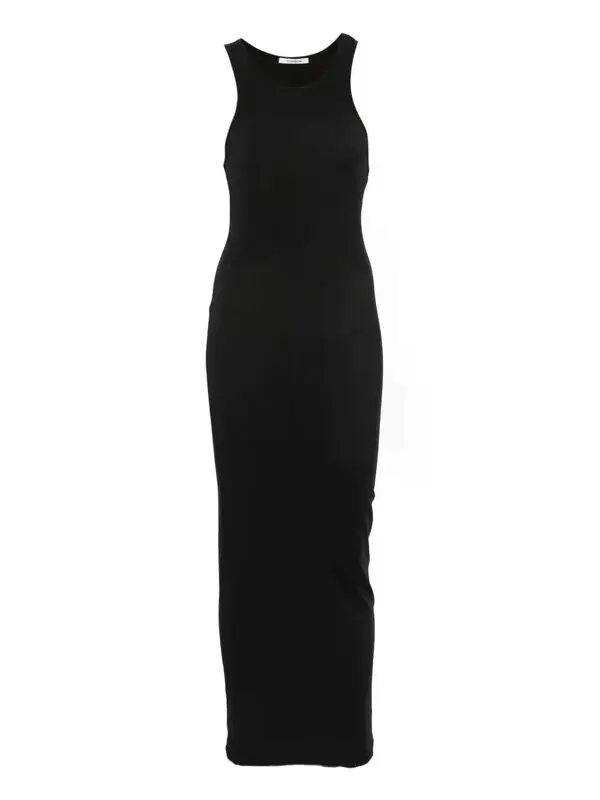 ENTIRE STUDIOS Midi Muscle Tank Dress - Black