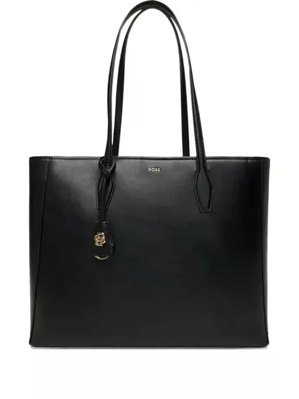 BOSS Leather Tote Bag With Charm