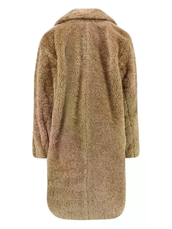 BOSS Button-front Faux-fur Coat
