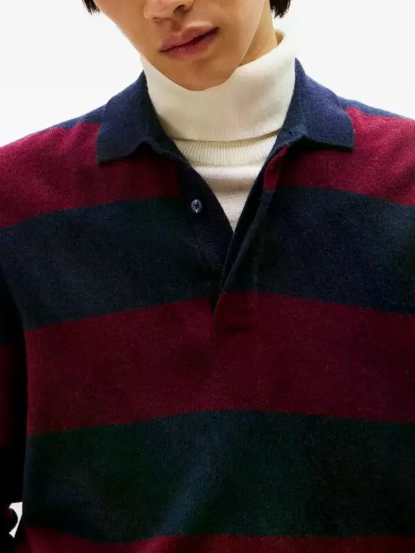 Tommy Hilfiger Striped-collared Polo-shirt