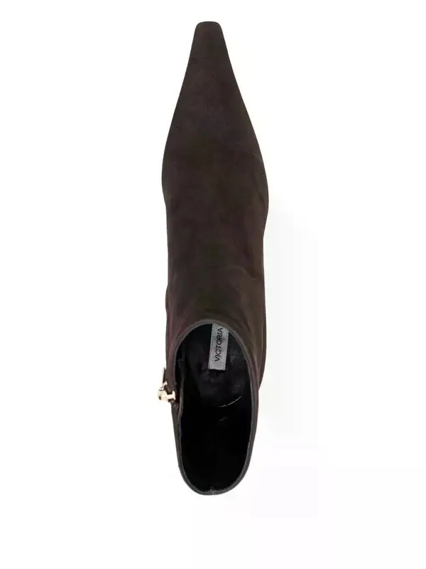 Victoria Beckham 45mm Suede Ankle Boots