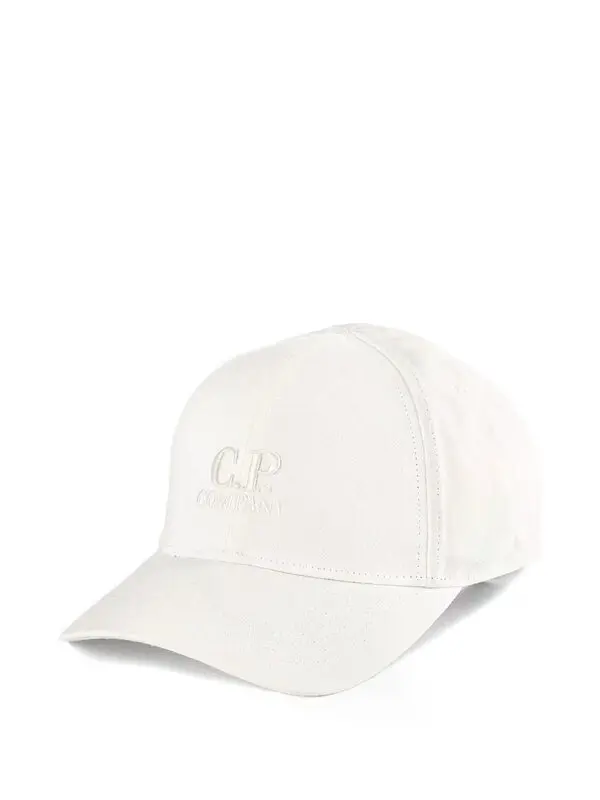 C.P. COMPANY Logo-embroidered Baseball Cap - White