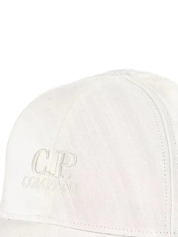 C.P. COMPANY Logo-embroidered Baseball Cap - White