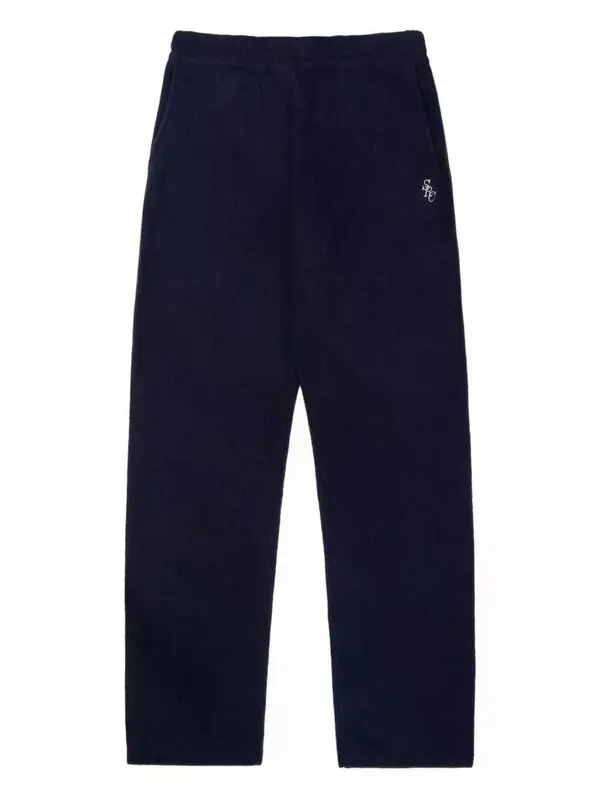 SPORTY & RICH Embroidered Trousers - Blue