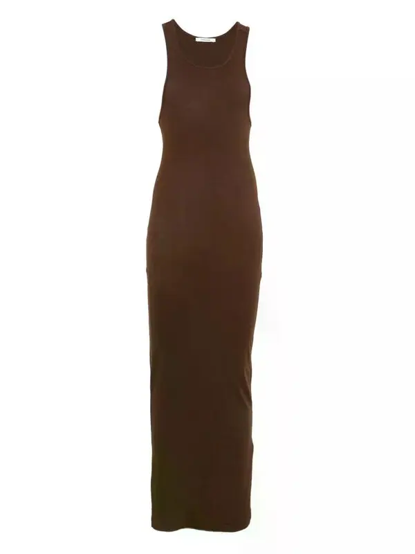 ENTIRE STUDIOS Midi Muscle Tank Dress - Brown