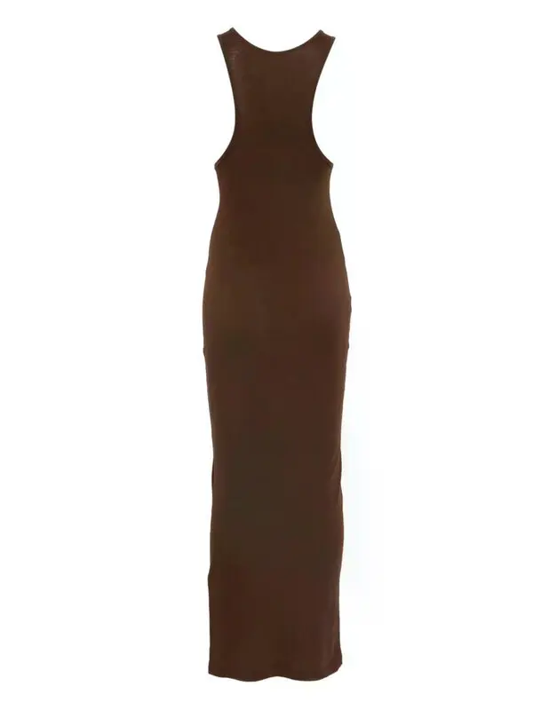 ENTIRE STUDIOS Midi Muscle Tank Dress - Brown