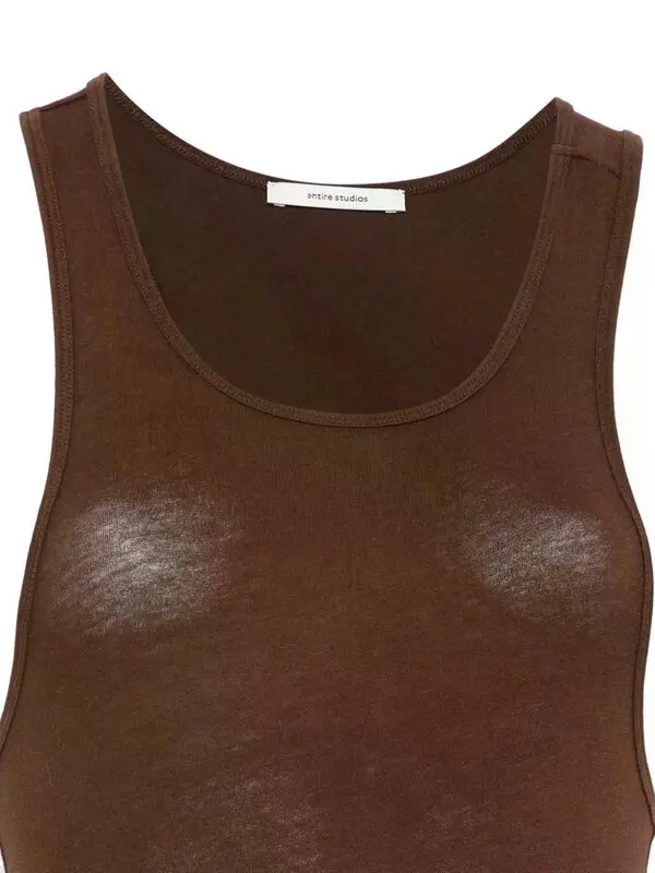ENTIRE STUDIOS Midi Muscle Tank Dress - Brown