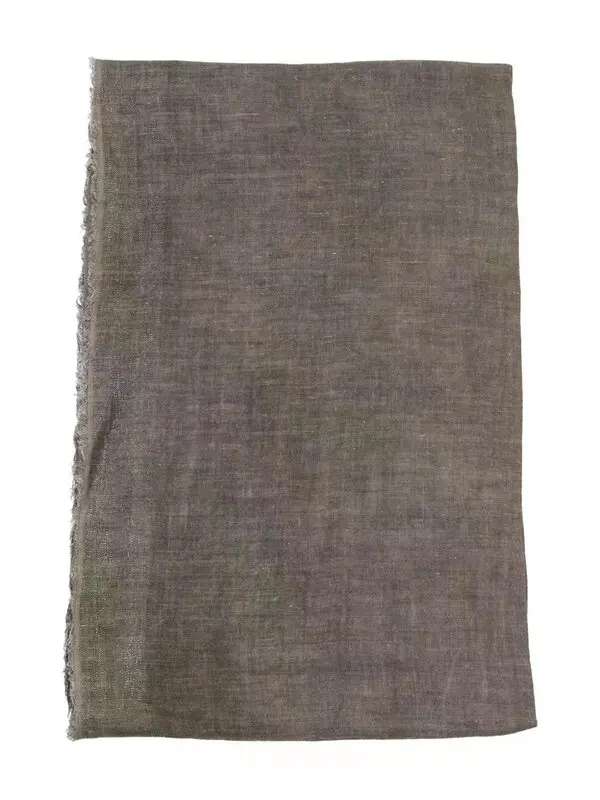 Faliero Sarti Diamante Frayed-trim Scarf - Grey