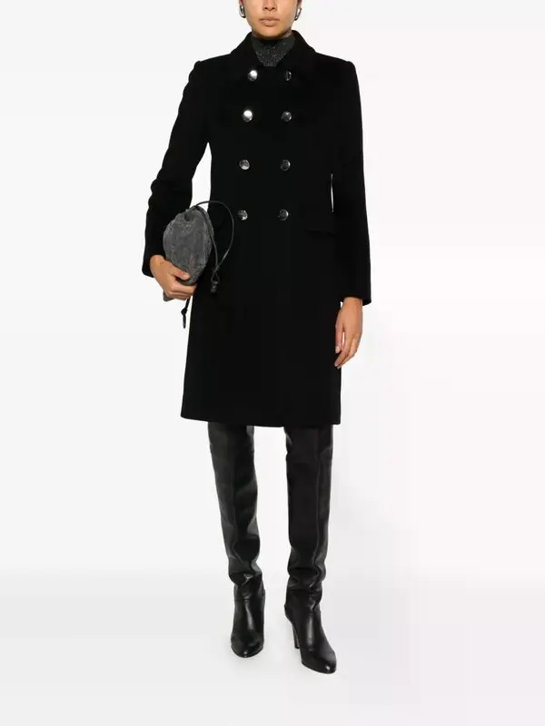Tagliatore Long-sleeve Double-breasted Coat