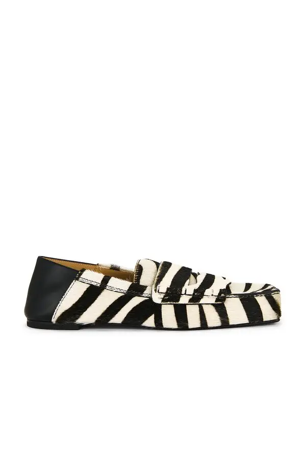 Jacquemus Les Mocassins Carre - Black & White Zebra