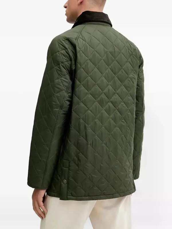 Barbour Bedale Corduroy-collar Jacket - Green