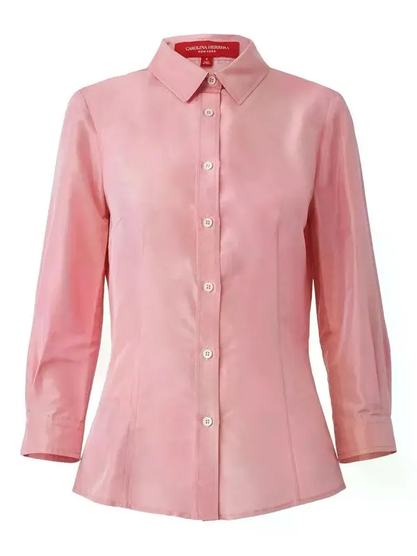 Carolina Herrera Buttoned Taffeta Shirt