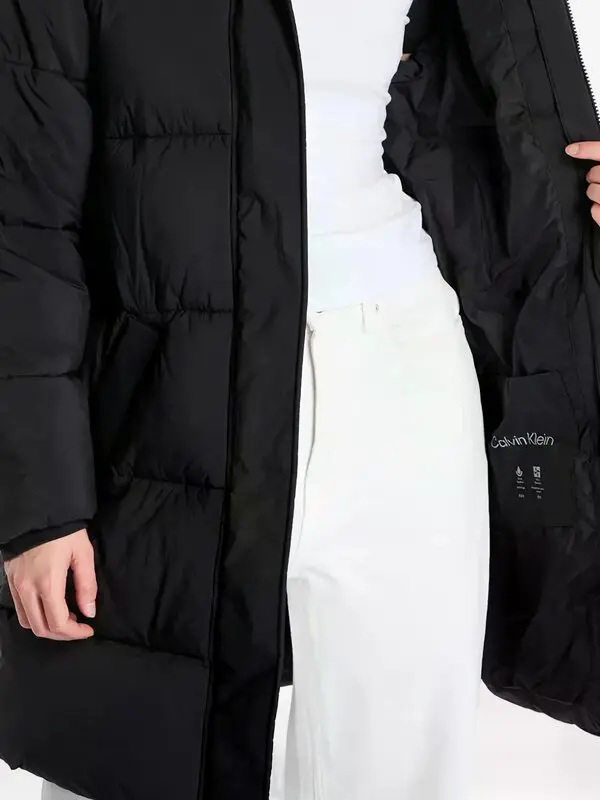 Calvin Klein Belted Hooded Coat