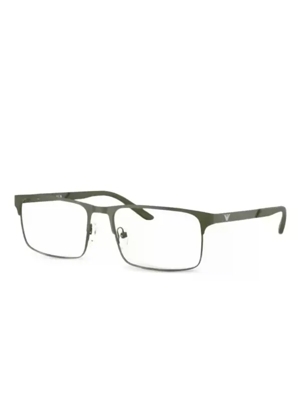 Emporio Armani Rectangle-frame Eyeglasses - Green