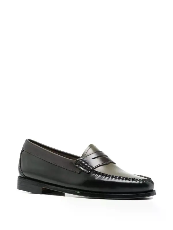 G.H.BASS Weejuns Panelled Loafers - Brown