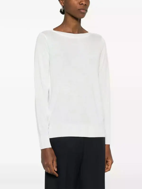 Marc O'polo Fine-knit Top - White