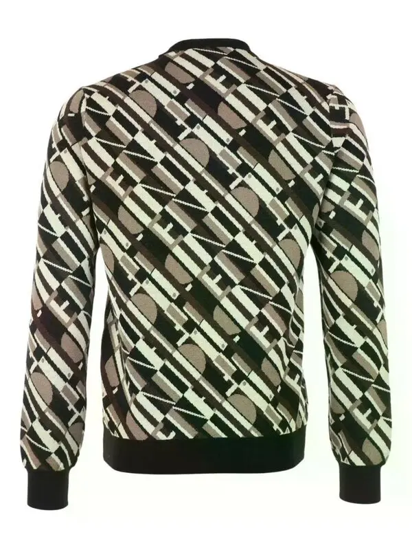 Fendi Patterned Crew-neck Sweater