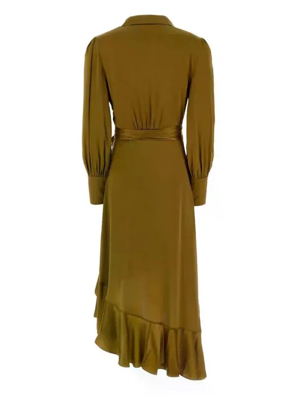 zimmermann green midi dress Zimmermann Pleated Midi Dress