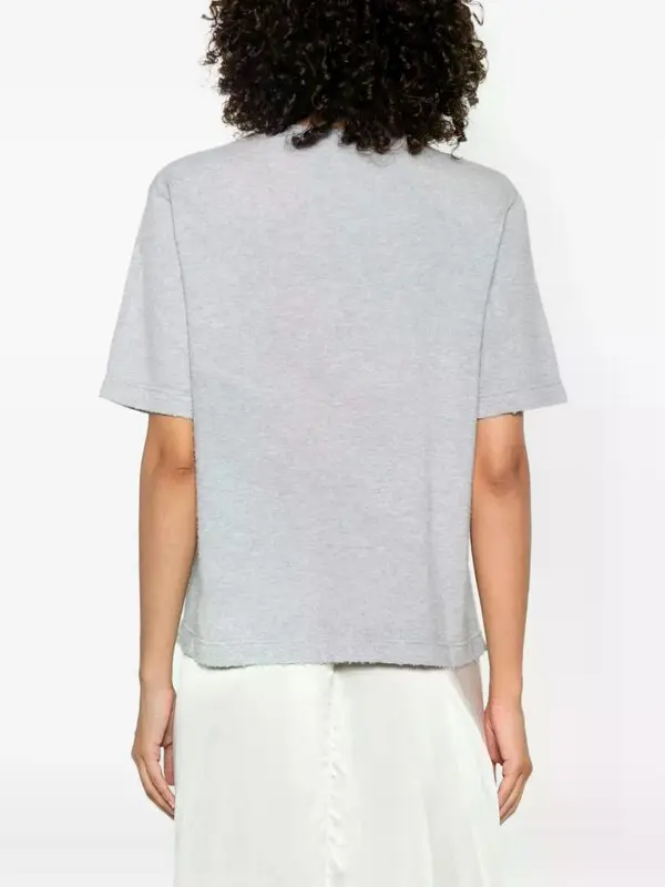 THE ROW Raw-edge Cotton Top