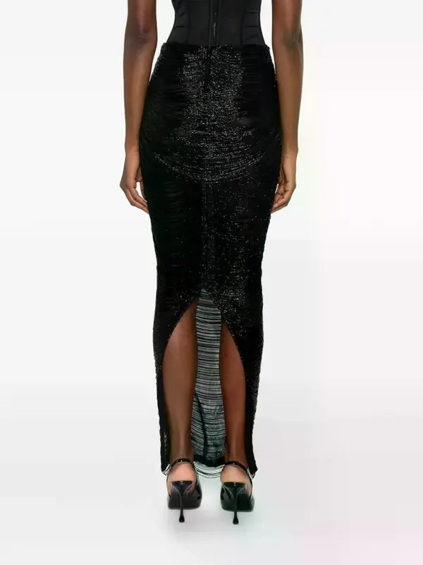 MONOT Maxi Fringed Skirt