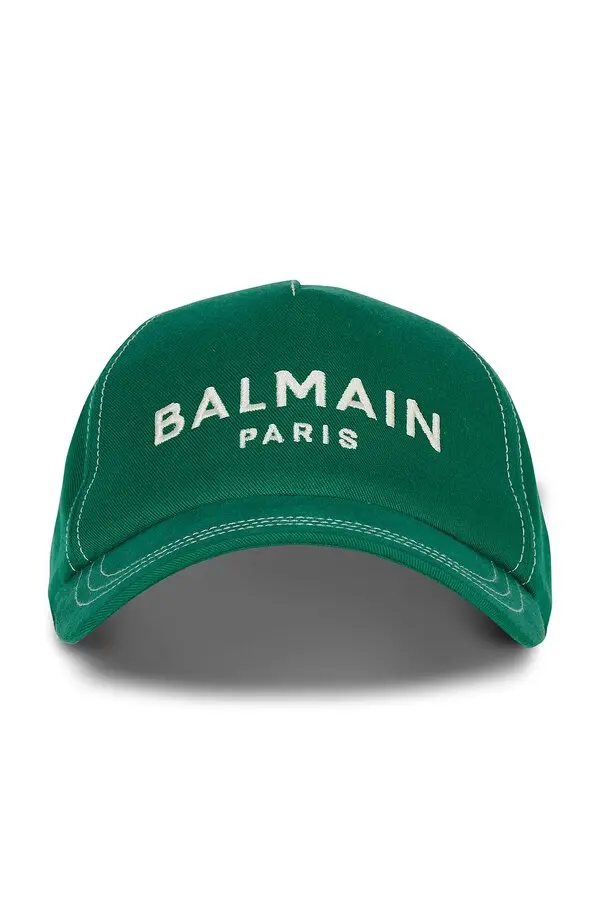 Balmain Cotton Cap - Green