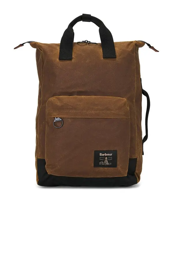 Barbour Field Wax Backpack - Tan & Black