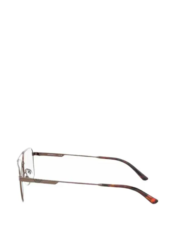 Emporio Armani Square-frame Eyeglasses - Brown