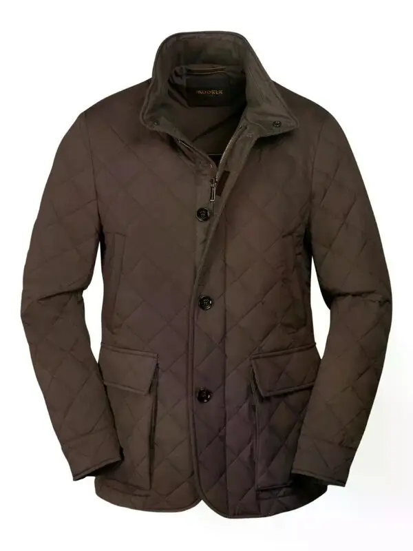 MOORER Kesten Quilted Jacket - Brown