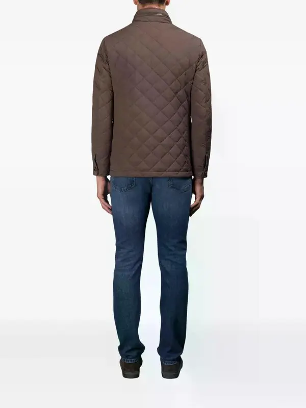 MOORER Kesten Quilted Jacket - Brown