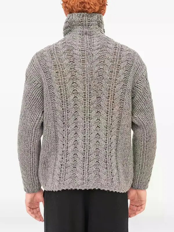 LABEL UNDER CONSTRUCTION Cable-knit Turtleneck Sweater