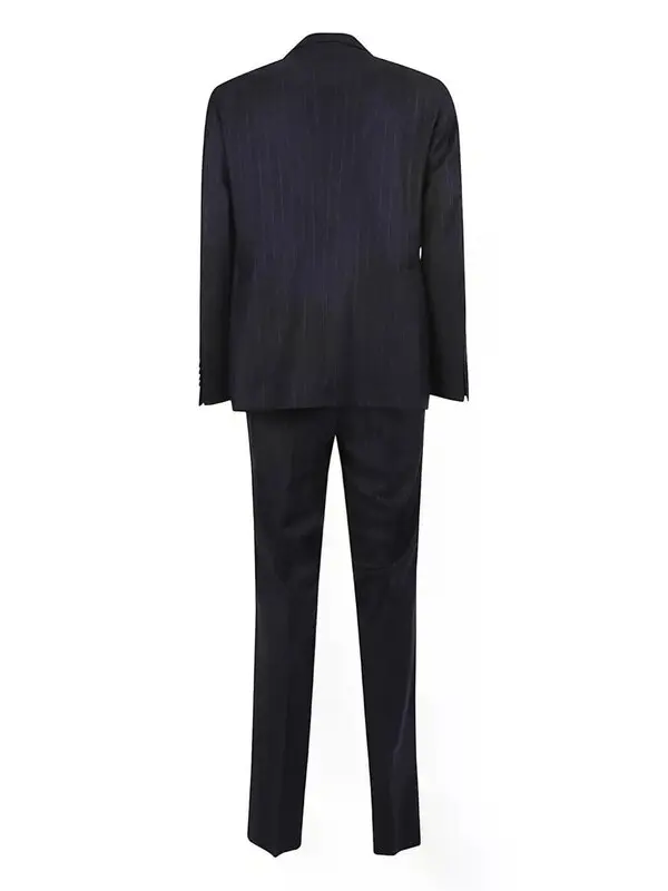 Tagliatore Pinstriped Double-breasted Suit - Blue
