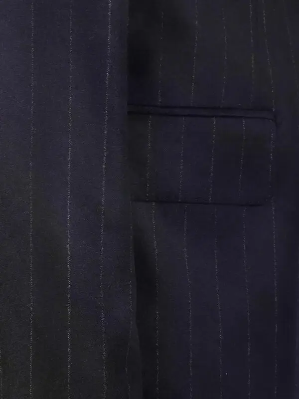Tagliatore Pinstriped Double-breasted Suit - Blue