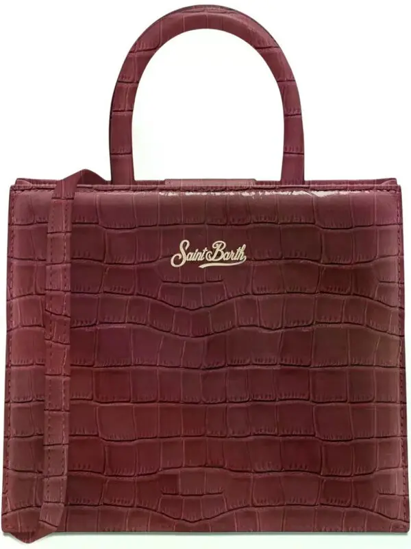 MC2 SAINT BARTH Leather Tote Bag - Red